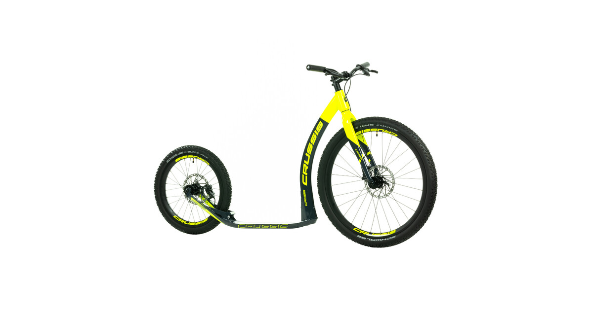 Hulajnoga Crussis Cross HARD 6.2-1 żółto-czarna 27,5/20" - inSPORTline