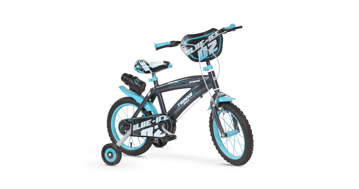 Rower dziecięcy z bocznymi kółkami Toimsa Blue Ice 14" - inSPORTline